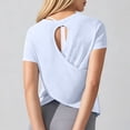 Back Running Sportswear Training Breathable Fitness Top Yoga T-Shirt ...