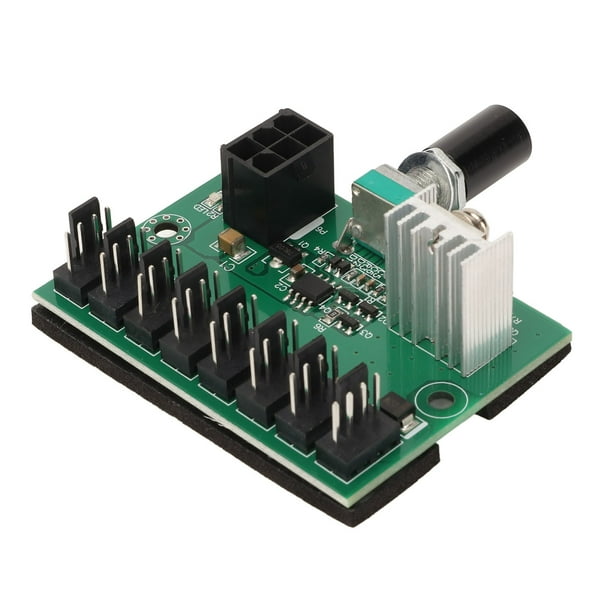 Computer Fan Controller Hub, 0 To Full Speed PCB Material PWM 8 Channel ...