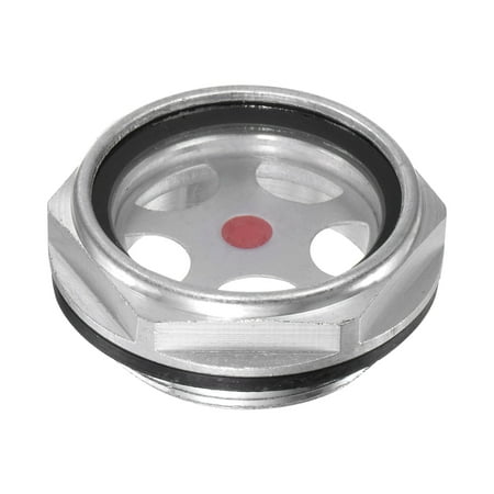 Air Compressor Oil Level Gauge Sight Glass M42x1.5mm Male Clear Glass ...