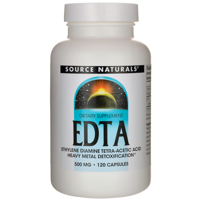 Source Naturals Edta 500 mg 120 Caps - Walmart.com