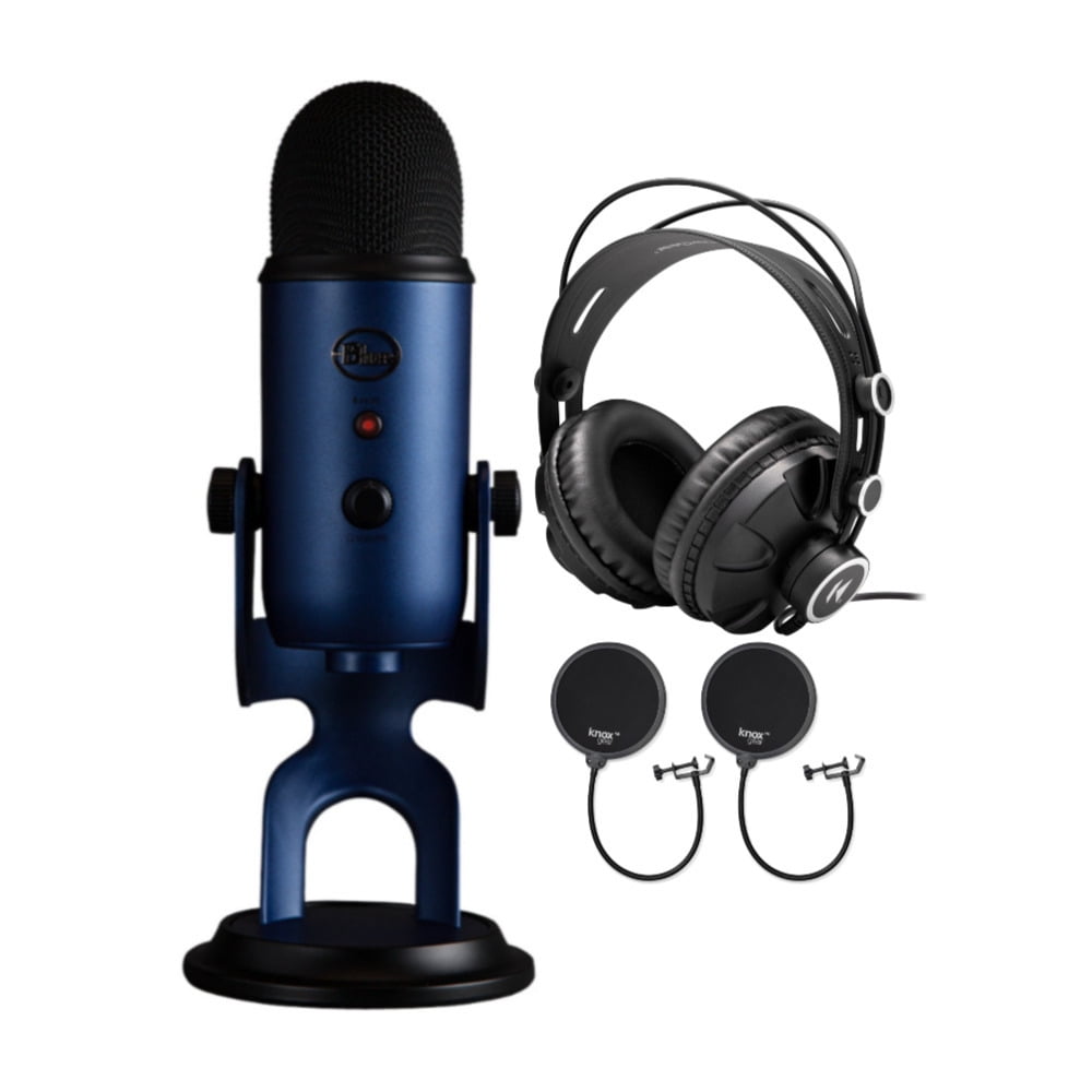 Blue Microphones Yeti USB Microphone Bundle with Headphones and Pop ...
