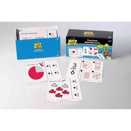 Educational Insights Hot Dots Math Flash Cards- Fractions - Walmart.com ...