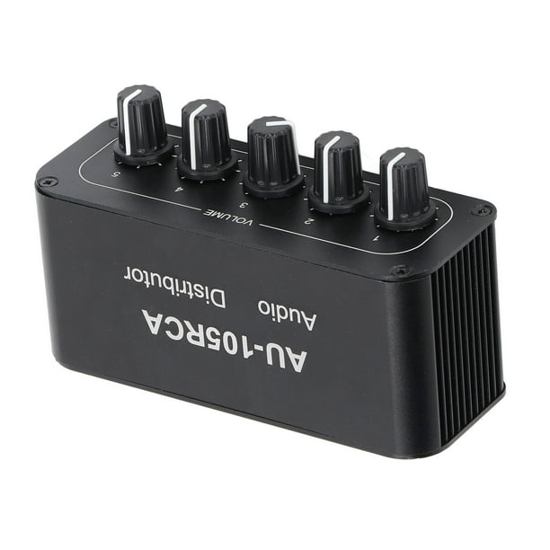 Audio Switch Splitter, Noise Reduction Bi Directional Audio Switcher 5 ...