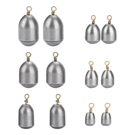 Fishing Weights, Anti-Rust Bass Casting 360° Rotation Fishing Sinkers ...