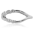ICE CARATS 14K Solid White Gold 0.33 carat Diamond Twisted Crisscross ...