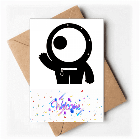 Universe Alien Monster Cyclops Alien Welcome Back Greeting Cards ...