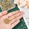 200Pcs 2 Colors Brass Setting with Middle East Rhinestone Pendants Flat ...