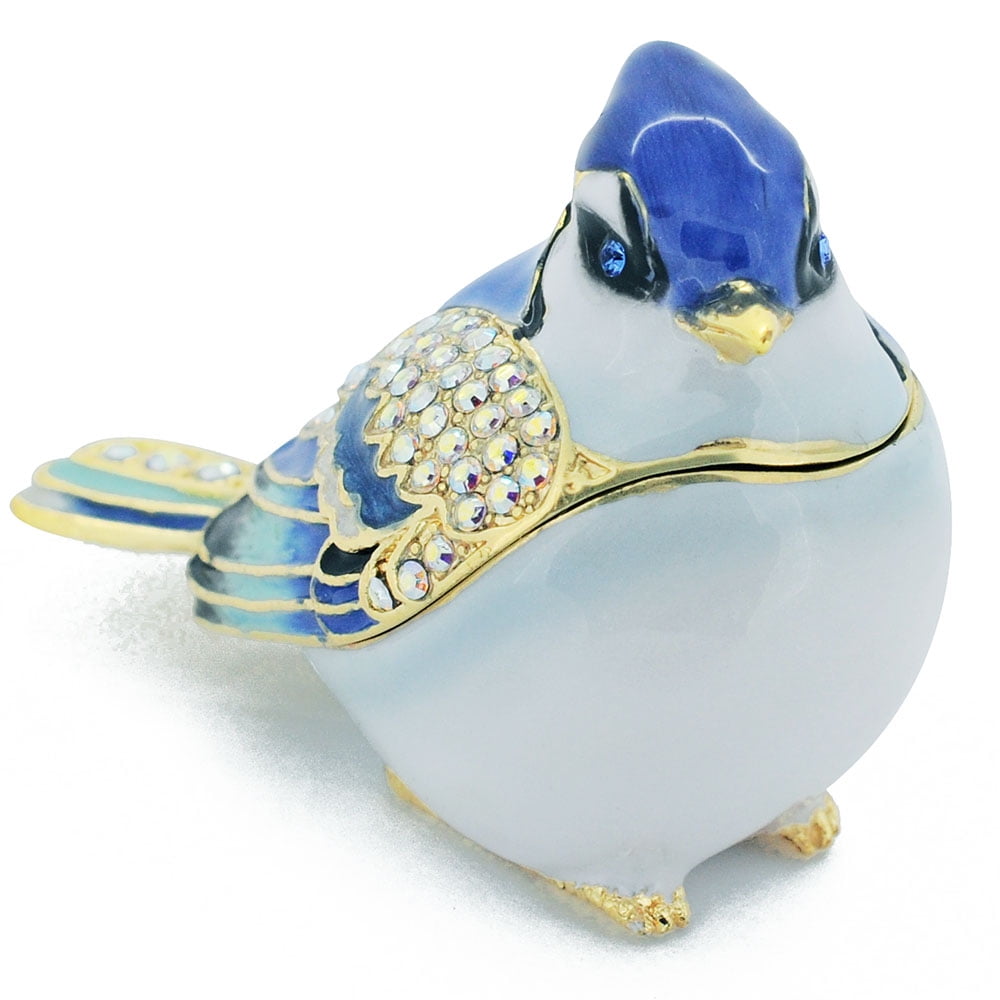 Blue Jay Trinket Box with Swarovski Crystal - Walmart.com