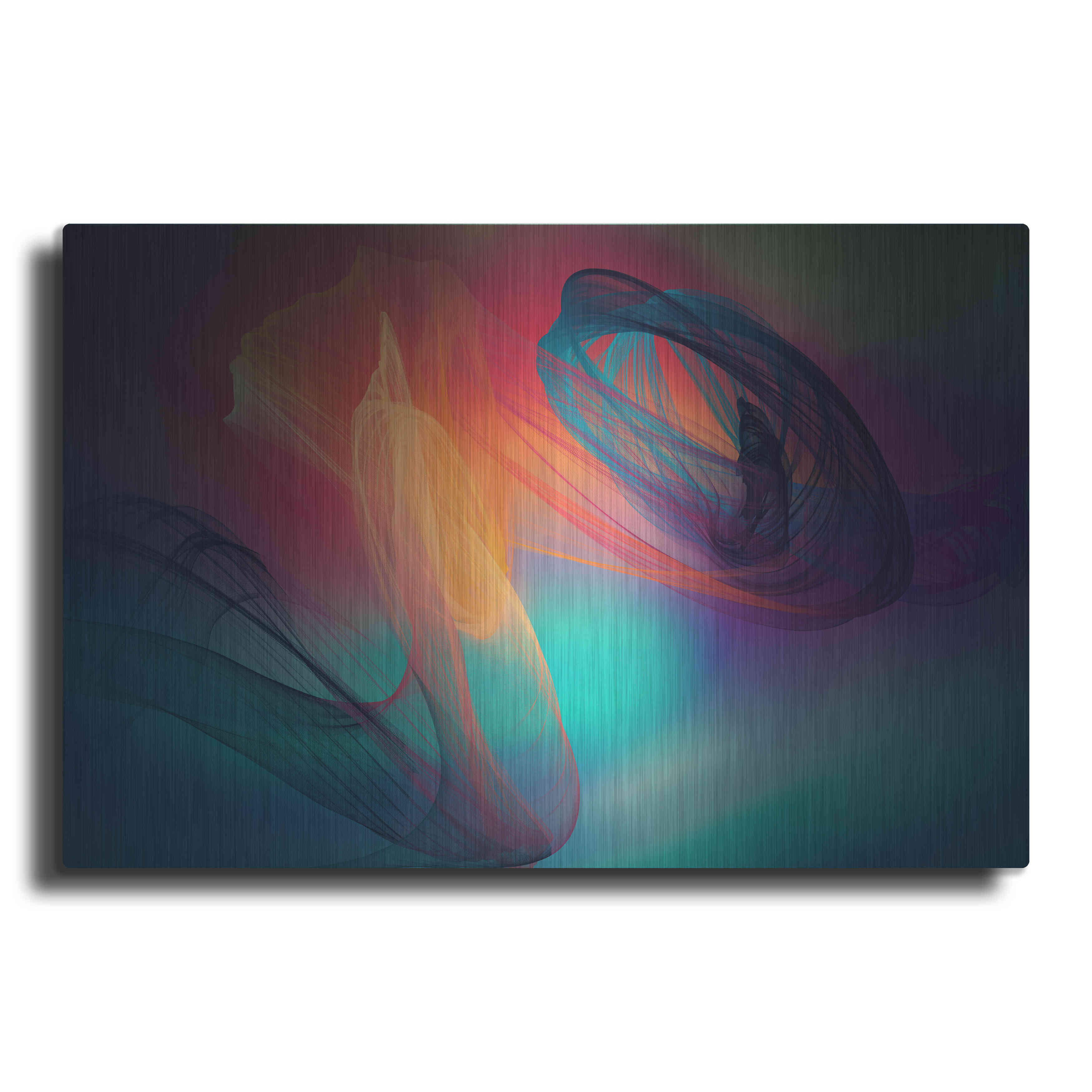 Luxe Metal Art 'Color In The Lines 26' by Irena Orlov, Metal Wall Art ...
