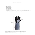 40cm Heat/Fire Resistant Gloves Leather Handling Gloves, Garden Work ...