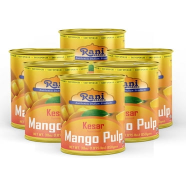 Rani Alphonso Mango Pulp Puree 30oz, Kosher, All Natural, NON-GMO ...