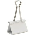 JAM Paper Colorful Binder Clips, Large, 1 1/2 in, White, 12/Pack ...