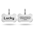 Personalized Dog Tag, Bone Shaped Dog Tags for Dogs, Stainless Steel ...