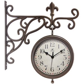 Infinity Instruments 14081BN Silver Twinkle Metal Wall Clock - Walmart.com