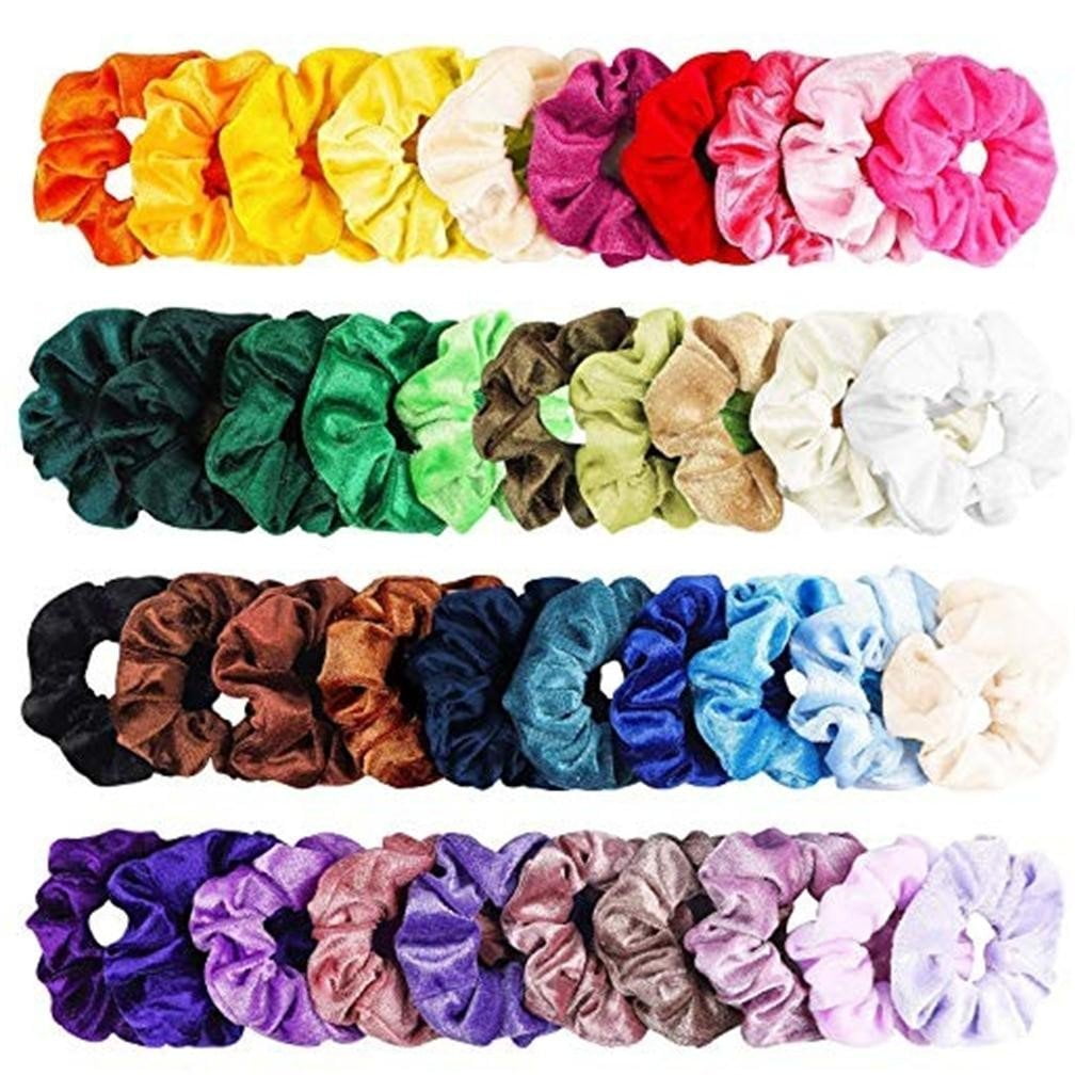 Click here for Lubai Commerce 36pcs Velvet Hair Scrunchies  Hair... prices