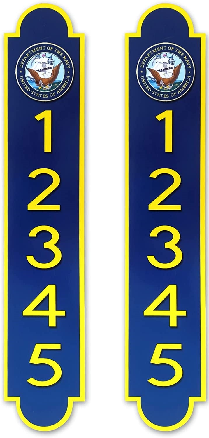 Customized Address Numbers Stickers 2 Pack, Highly Reflective Aluminum ...