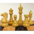 4 QNS Black Boxwood 4 5/8 Anderssen Staunton Wood Large Chess Men Set ...