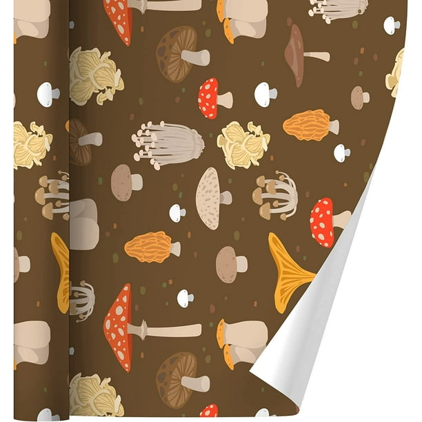 Mushroom Fungi Fungus Pattern Gift Wrap Wrapping Paper Rolls - Walmart.ca