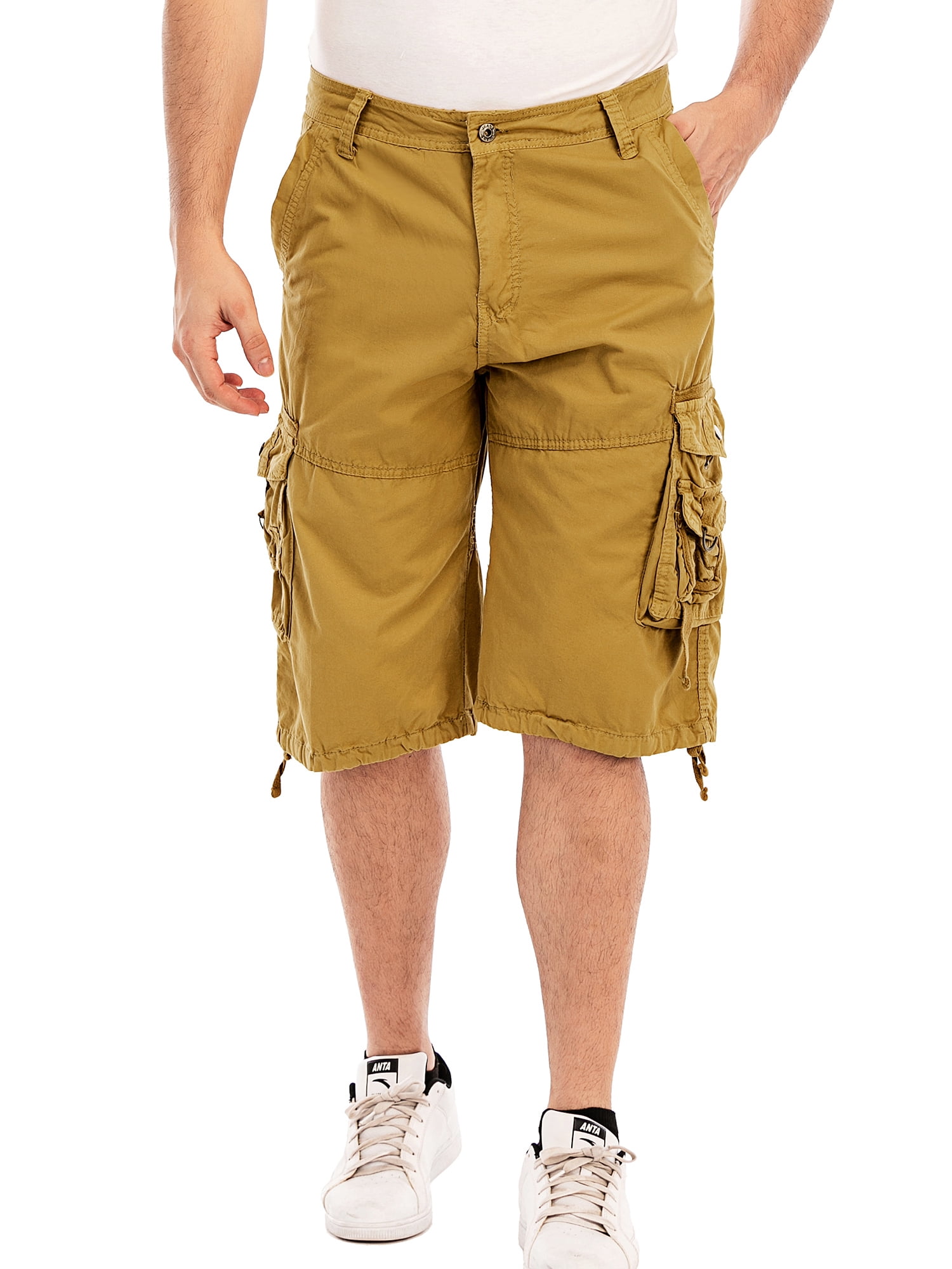 Herren Mens Cotton Cargo Shorts With Side Elastication 39 92 Herren Mens Cotton Cargo Shorts With Side Elastication 39 92