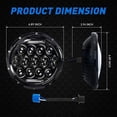 For Hummer H2 H3T 06-10 7" INCH Halo LED Headlight DRL & 4" Fog Lights ...