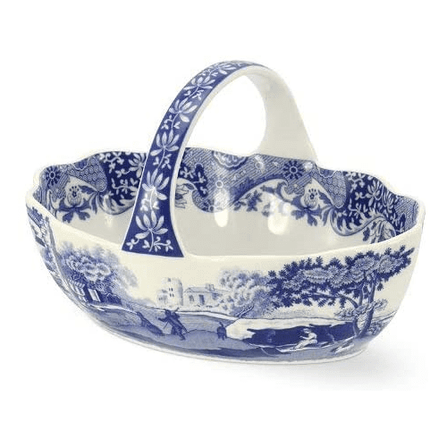 Click here for Spode Blue Italian Small Handled Basket 6 prices