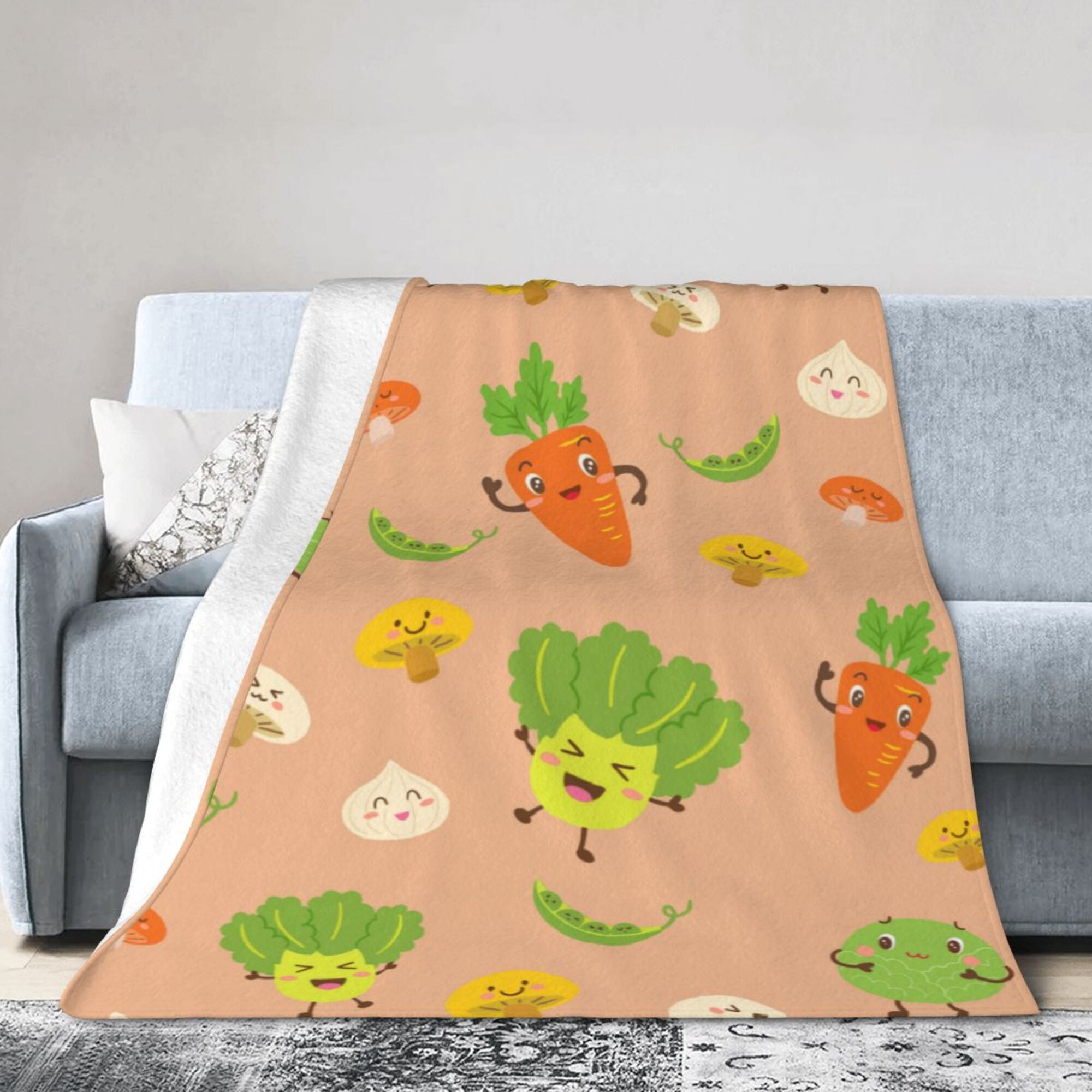 DouZhe Ultra-Soft Micro Fleece Lightweight Flannel Bed Blanket, Cartoon ...