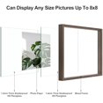 5x7 Floating Frames Set of 2, Double Plexiglass Picture Frame, Made of Solid Wood Display Any ...