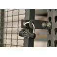 2-Pack Black Combination Padlock, 3-Digit Resettable Weatherproof Lock ...