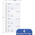 4 Pack Receipt Books with Carbon Copies, Rent Receipt Book, 2-Part ...