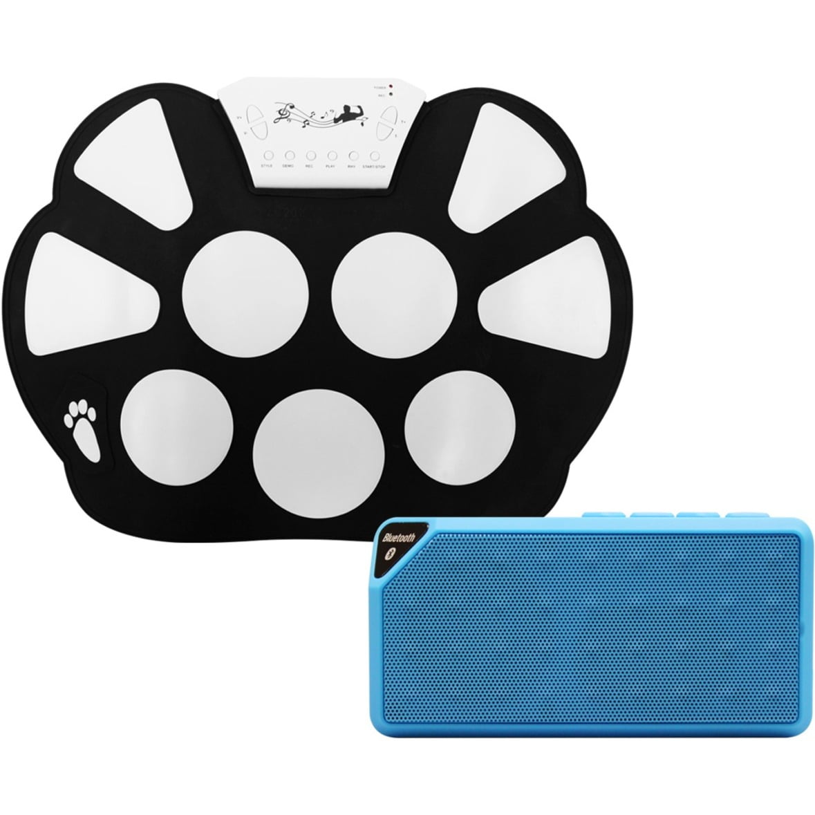 Hamilton Buhl Electronic Drum Kit w/ Bluetooth Pocket Size Speaker ...