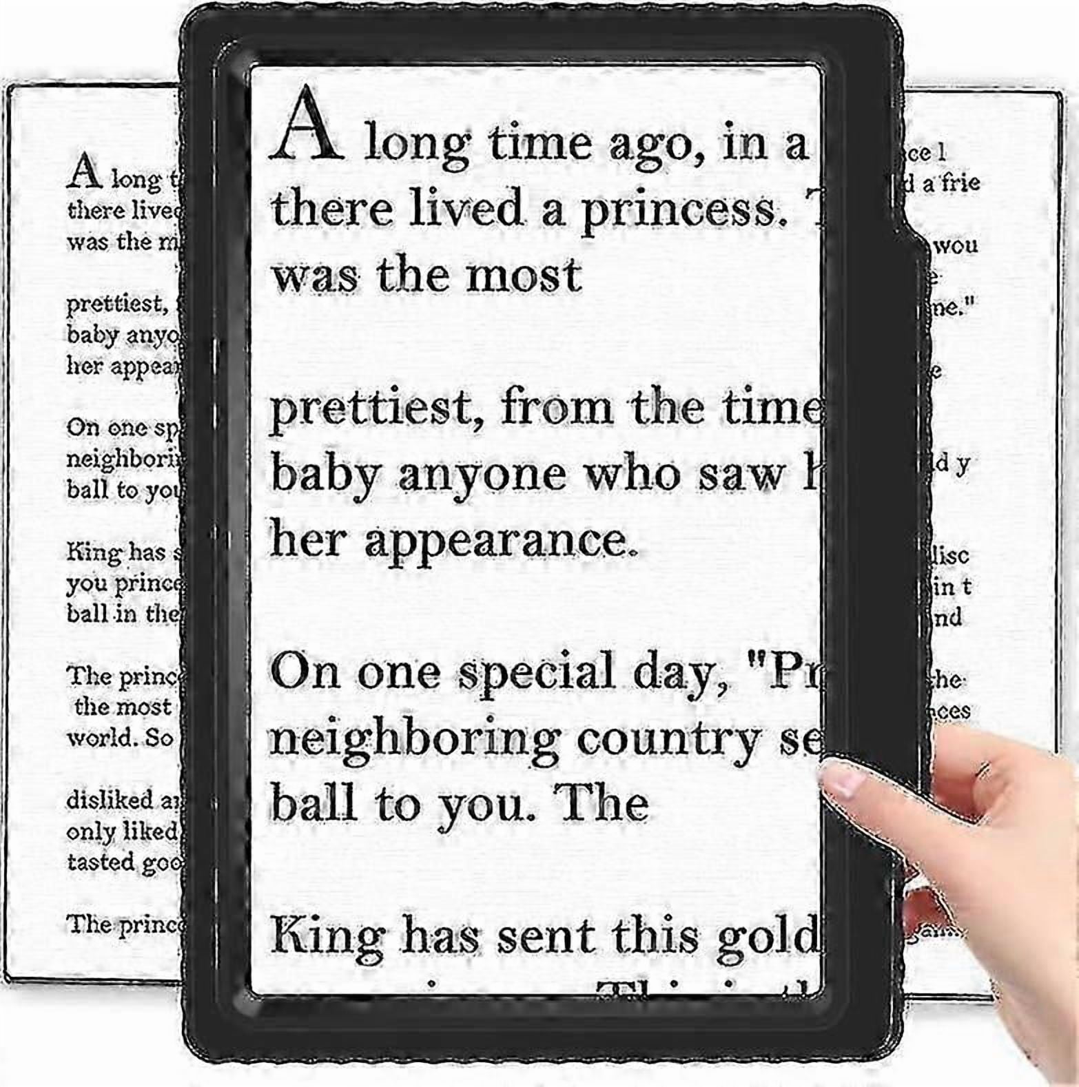 5x Magnifying Glass For Reading, Large And Lightweight Magnifier ...