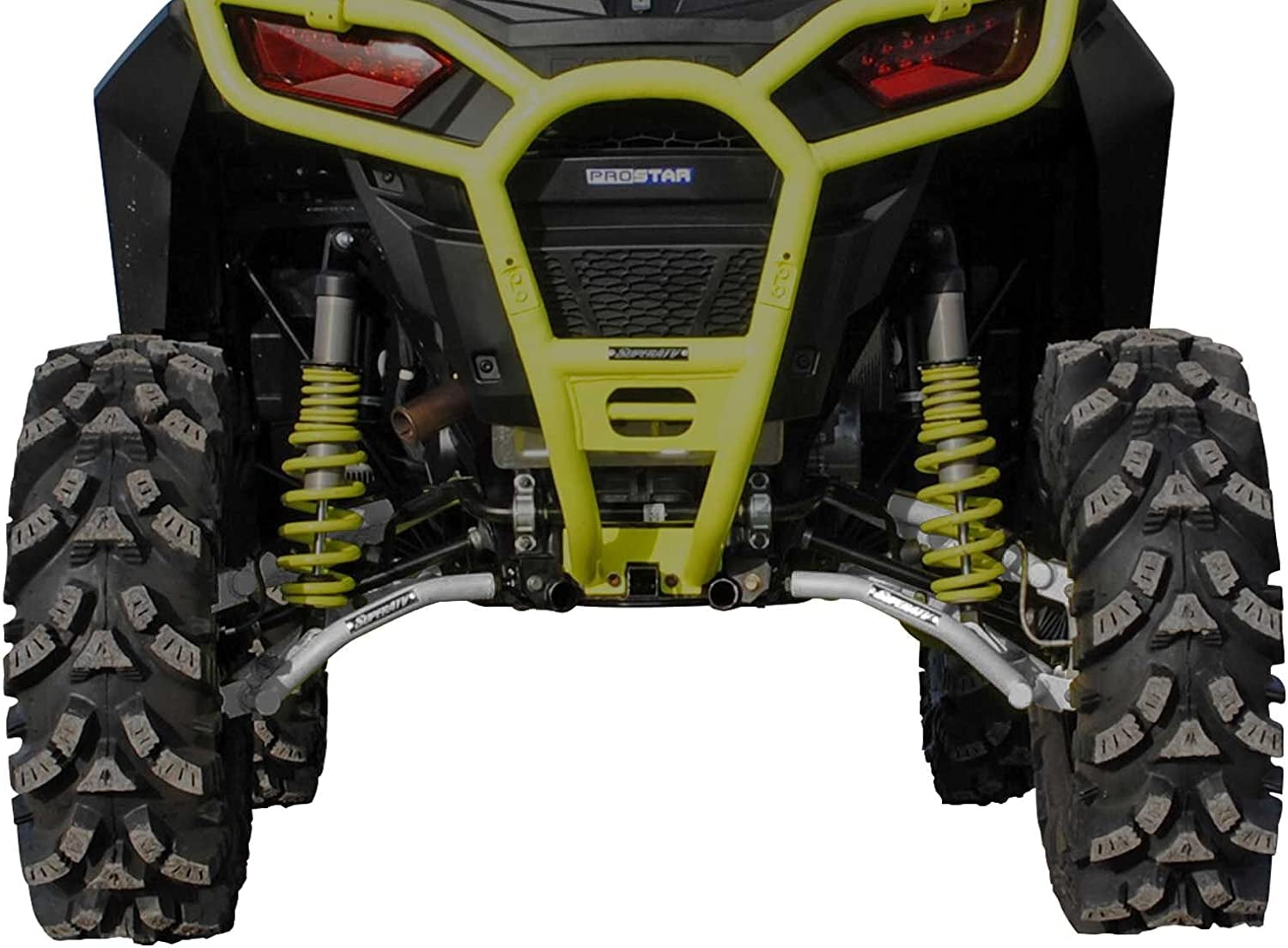 SuperATV Heavy Duty High Clearance Rear Offset A Arms for Polaris RZR S ...