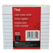 Mead, MEA63008, 90 lb Stock Index Cards, 100 / Pack - Walmart.com