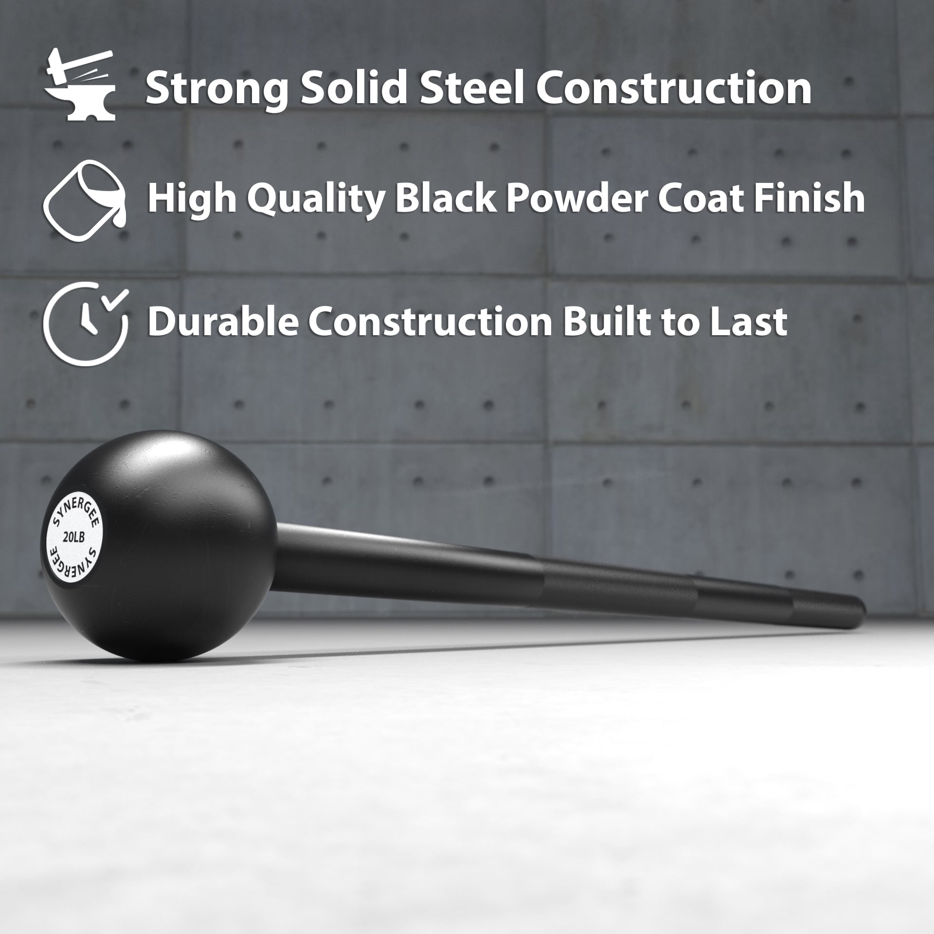 Buy Synergee 20lb Steel Mace ? Mace Club ? Macebells for Functional ...