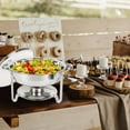 Imacone 5QT Round Chafing Dish Buffet Set with Glass Lid, Stainless Steel Food Warmers - Walmart.com