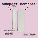 Nampons Nosebleed Stoppers, Nasal Plugs with Clotting Agent, First Aid Kit, 3 Count HSA/FSA ...