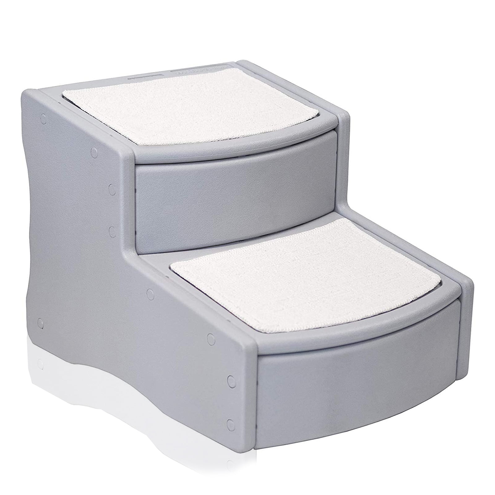 2-Step Pet Stairs for Small Dogs - Removable Washable Carpet Tread - Up ...