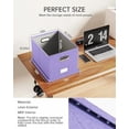 File Organizer, File Box, File Cabinet for Letter File Folder Storage ...