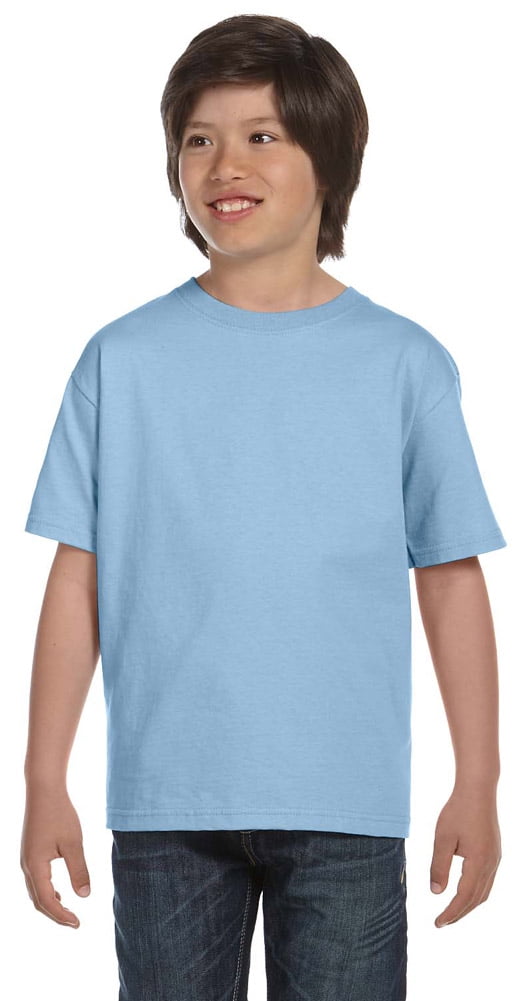 Gildan G800B DryBlend Youth T-Shirt -Light Blue-Small - Walmart.com