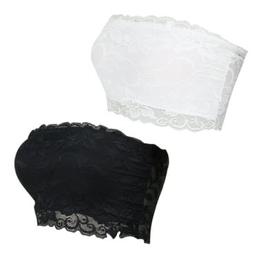 YouLoveIt 3-pack Womens Bandeau Bra Plus Size Bandeau Bra Stretchy ...