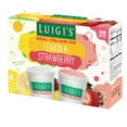 Luigi's Lemon & Strawberry Real Italian Ice, 36 fl oz, 6 Count (Frozen) - Walmart.com