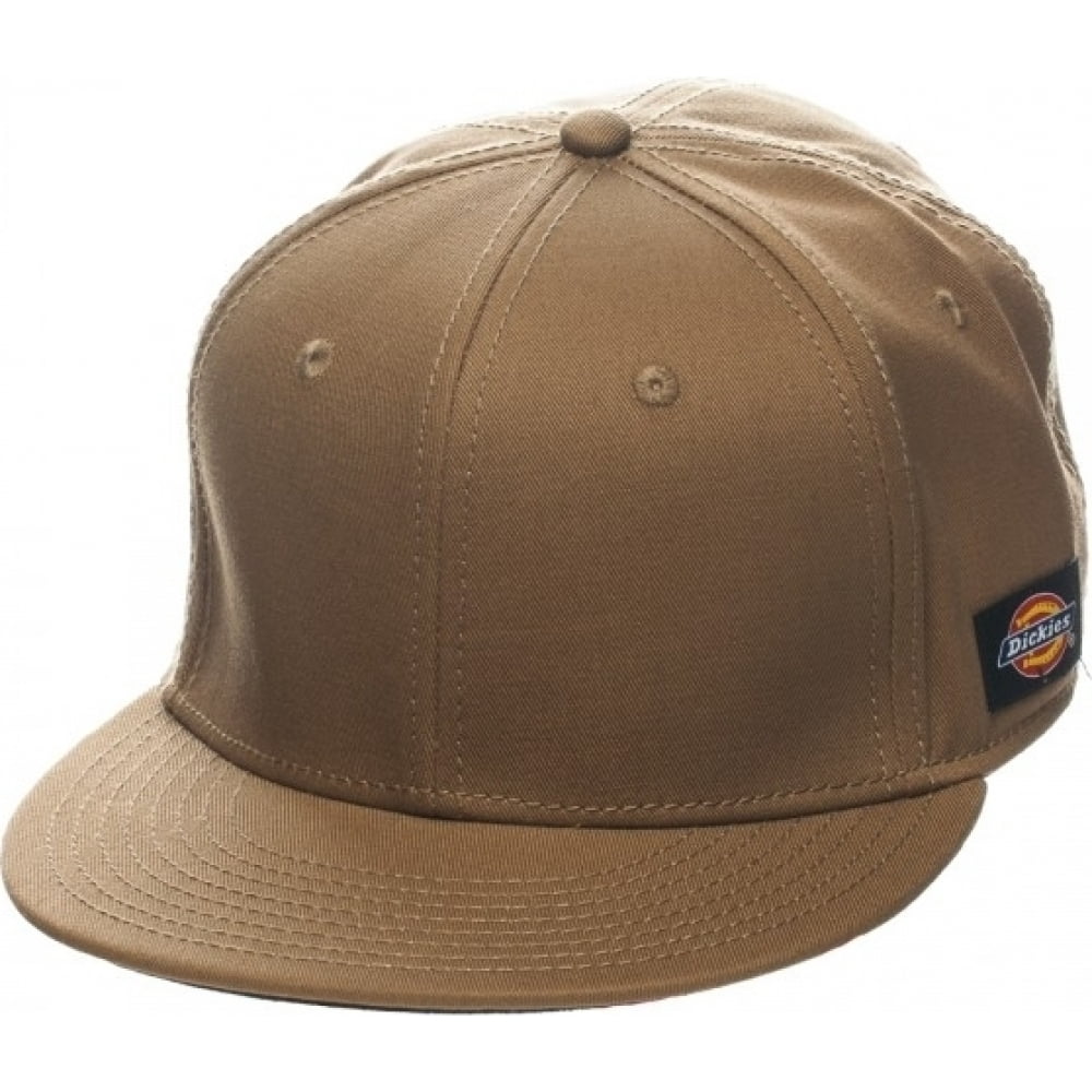 Bioworld Dickies Core Flatbill Mens Fitted Cap Duck Brown Lxl