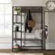 Woven Paths Modern Hall Tree with Bench and 5 Shelves, Grey Wash ...