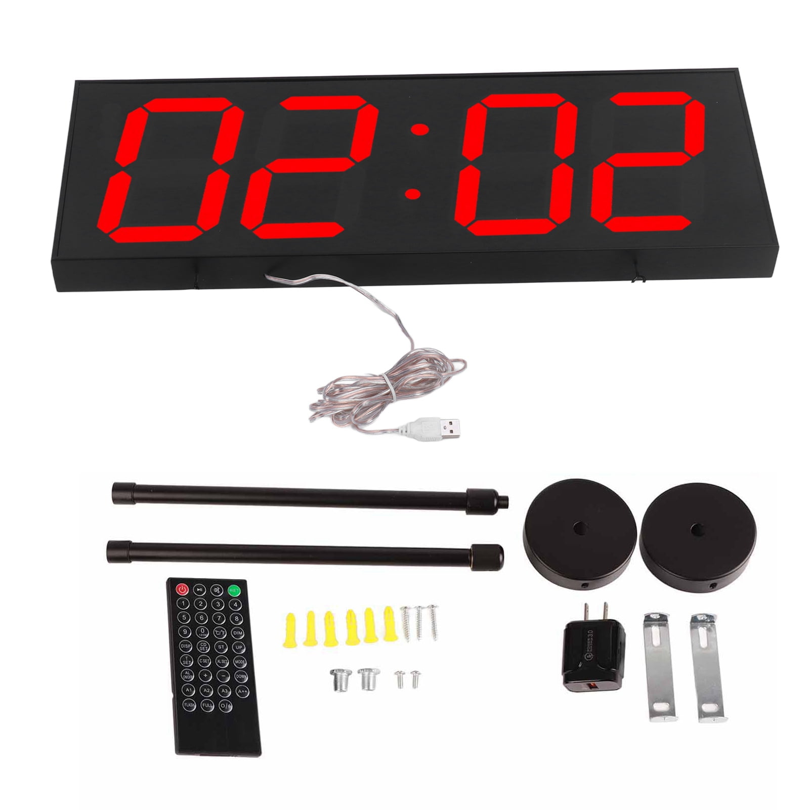 Click here for Domqga Large Oversized Screen Led Clock  Double Si... prices