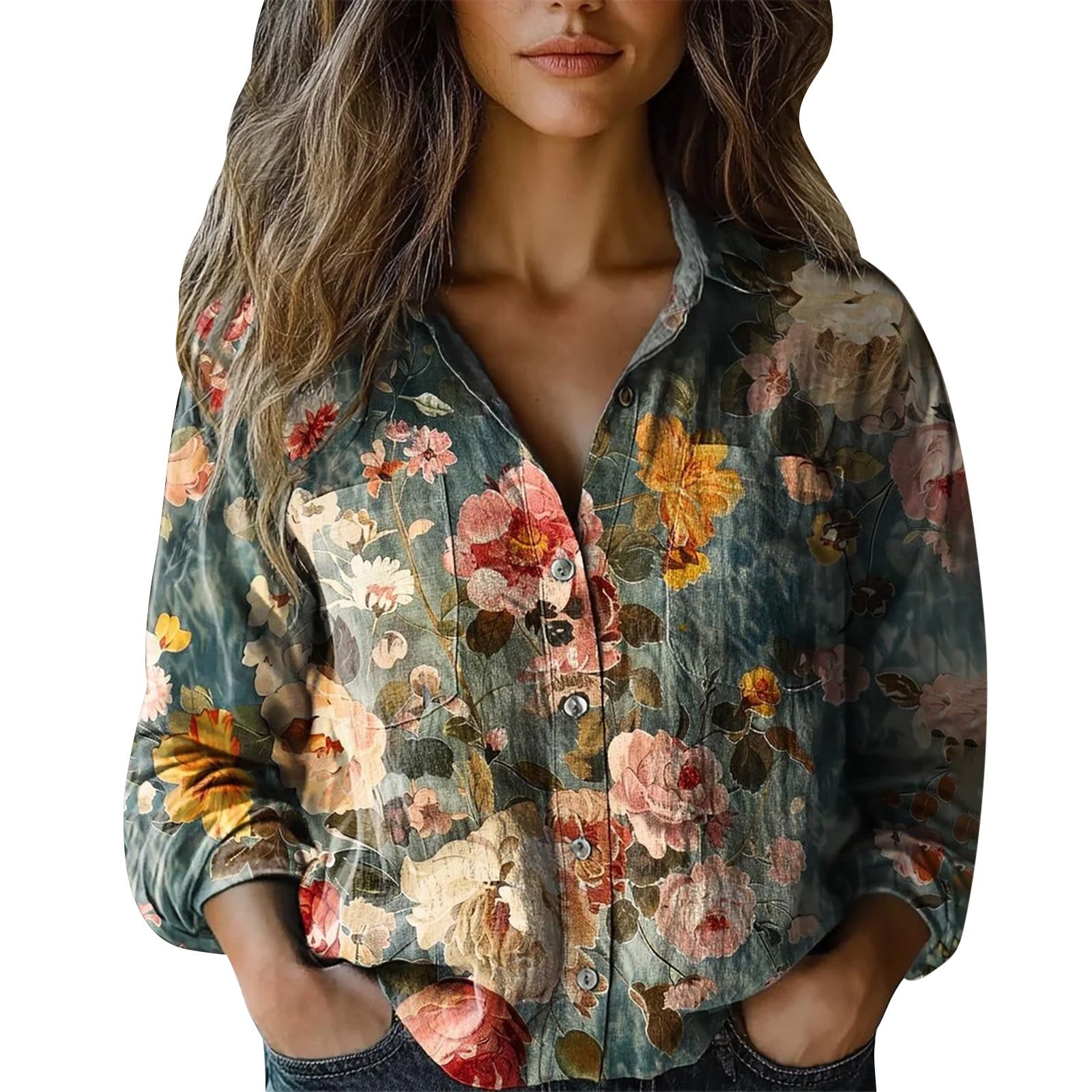 Click here for Breezora Breathable Cotton Womens Long Sleeve Blou... prices