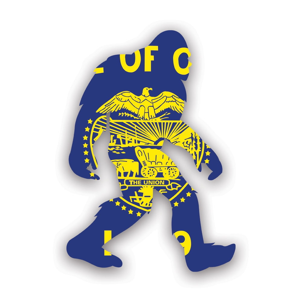 Oregon Bigfoot Sticker Decal - Self Adhesive Vinyl - Weatherproof ...