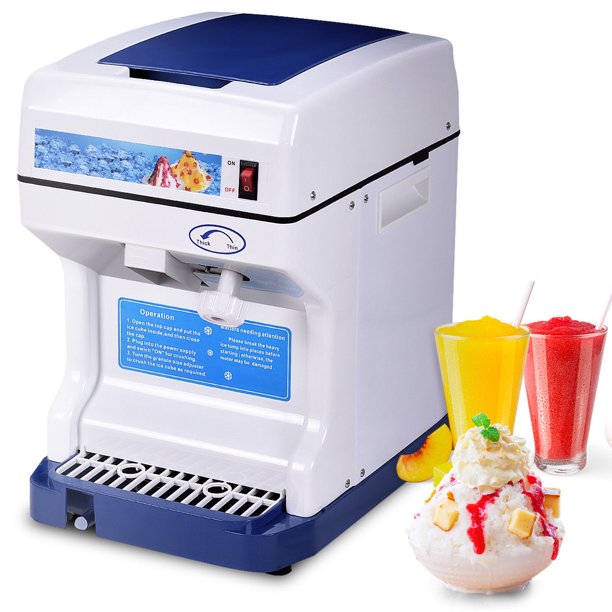 Costway Electric Ice Shaver Machine Tabletop Shaved Ice Crusher Ice ...