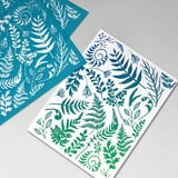1pc Clay Stencil Fern Leaf Pattern Silk Screen for Polymer Clay Leaf ...