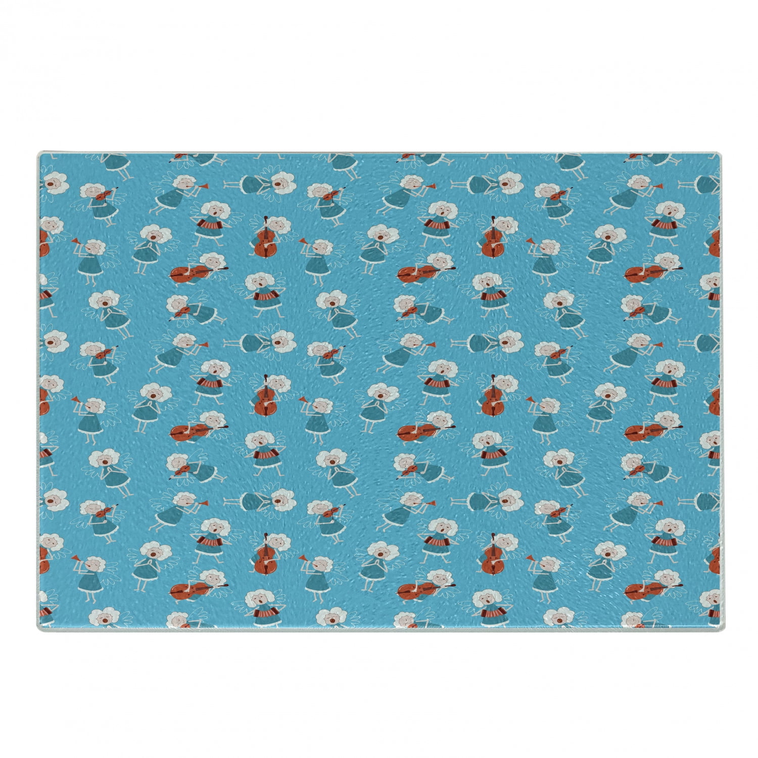 Angel Cutting Board, Music Angels Playing Violin Flute Kazoo Saxophone ...