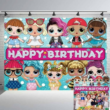 LOL Doll GirlBackdrop Banner Party Supplies Poster Movie Theme ...